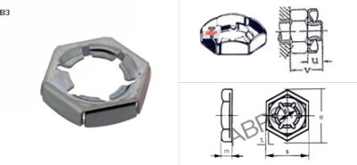 Self Lock Counter NutS (Zinc) - Abpon Thai